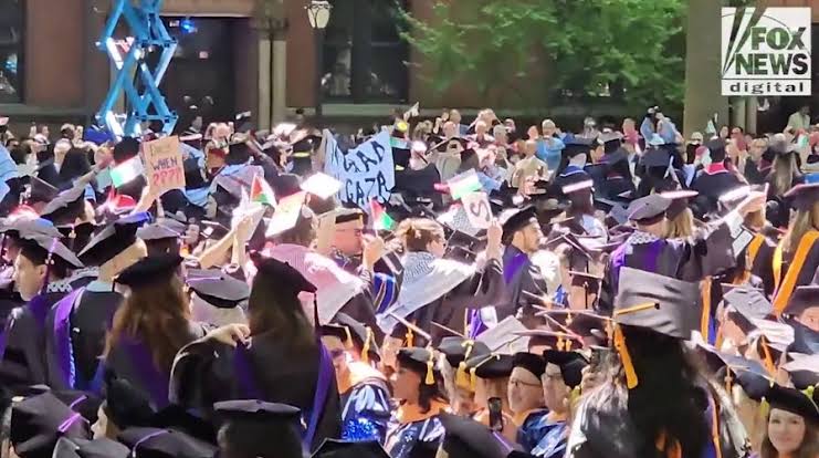 Yale university graduates stage walkout to protest Gaza war – The ...