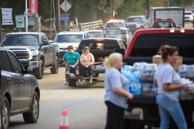 First of its kind disaster relief trailer bringing aid to Helene ...