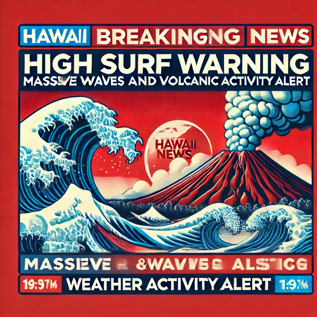 Hawaii Under High Surf Warning: Massive Waves and Volcanic Activity ...