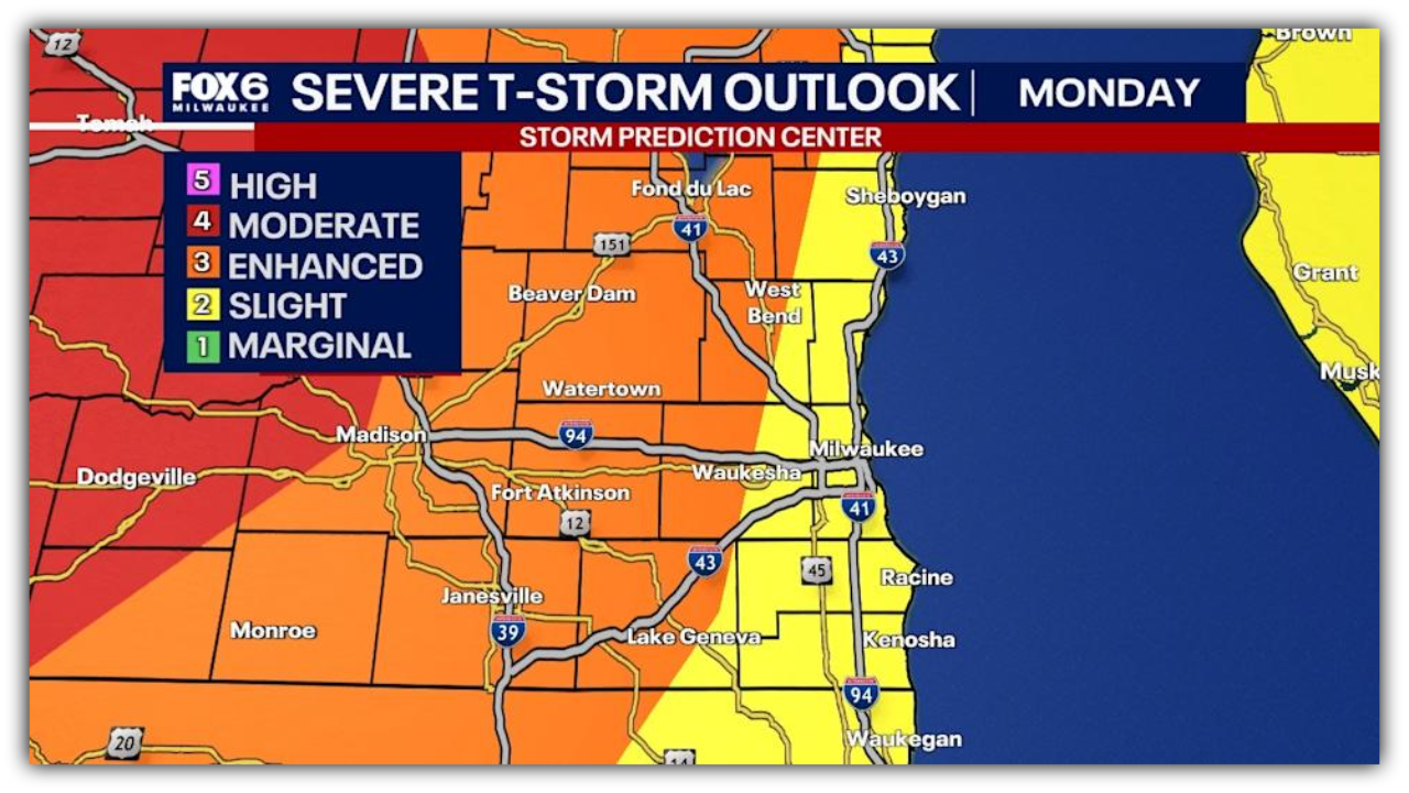 Severe Storms Tonight in Wisconsin: Tornadoes, Giant Hail, and Damaging Winds Incoming! – The ...